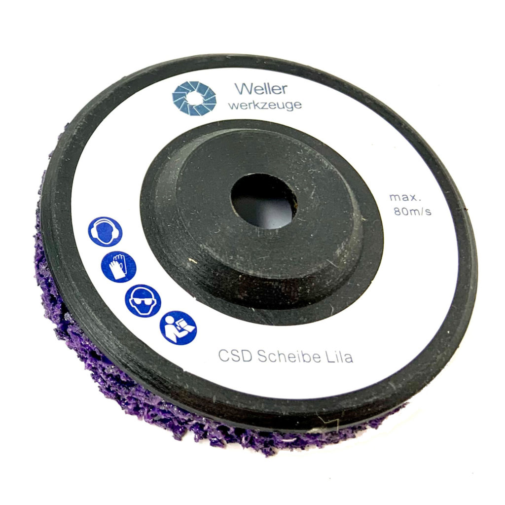 CSD Grobreinigungsscheibe 70mm lila grob – Weller